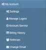 Your MY ACCOUNT Menu – Bidnapper